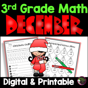 3rd Grade Math for December Worksheets | Made By Teachers
