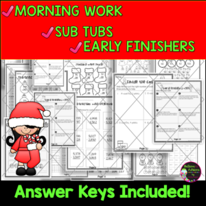 3rd Grade Math for December Worksheets | Made By Teachers