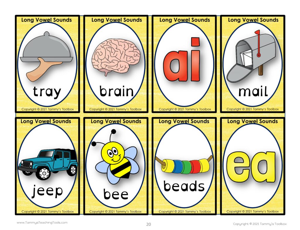 Phonemic Awareness Game for Long Vowel Sounds - Made By Teachers