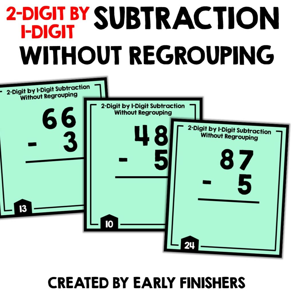 3 Digit Subtraction With And Without Regrouping Made By Teachers