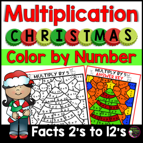 Christmas Multiplication Color by Number - Made By Teachers