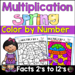 Spring Easter Multiplication Color by Number | Made By Teachers
