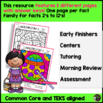 Spring Easter Multiplication Color by Number | Made By Teachers