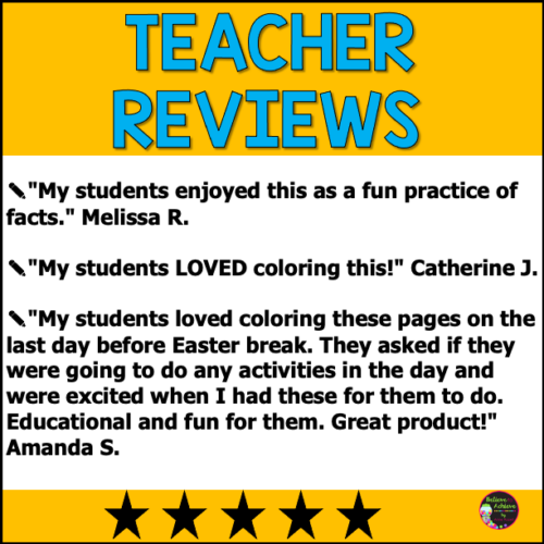 Spring Easter Multiplication Color by Number | Made By Teachers