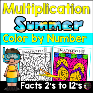 Summer Multiplication Color by Number | Made By Teachers