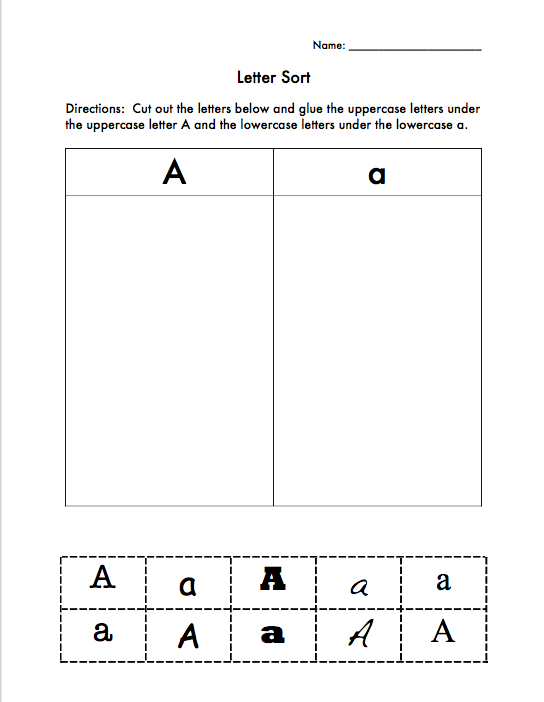 Alphabet Letter Sort | Made By Teachers