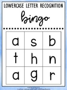 Alphabet Bingo - Lowercase Letters Game | Made By Teachers