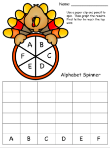 A Thanksgiving Themed Letter Recognition Game | Made By Teachers