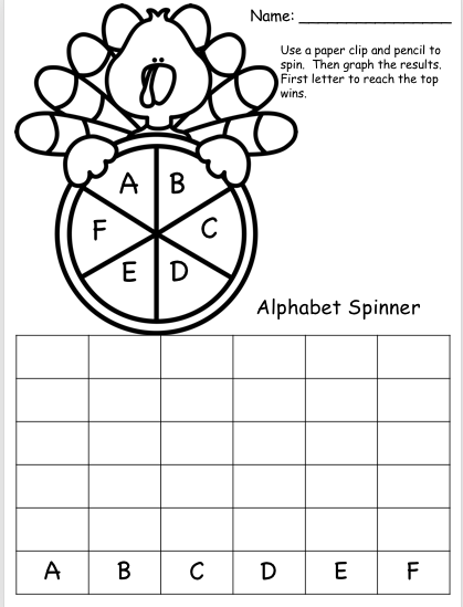 A Thanksgiving Themed Letter Recognition Game | Made By Teachers