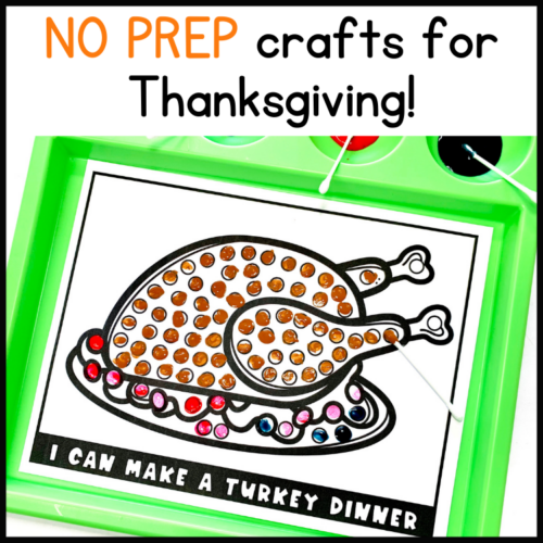 Thanksgiving Crafts Q Tip Painting Fine Motor | Made By Teachers