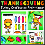Thanksgiving Turkey Crafts Preschool and Kindergarten - Made By Teachers