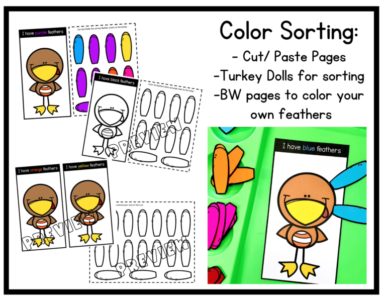 Thanksgiving Turkey Crafts Preschool and Kindergarten - Made By Teachers