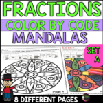 Fractions Color by Code Worksheets | Set A - Made By Teachers