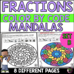 Fractions Color by Code Worksheets | Set B - Made By Teachers