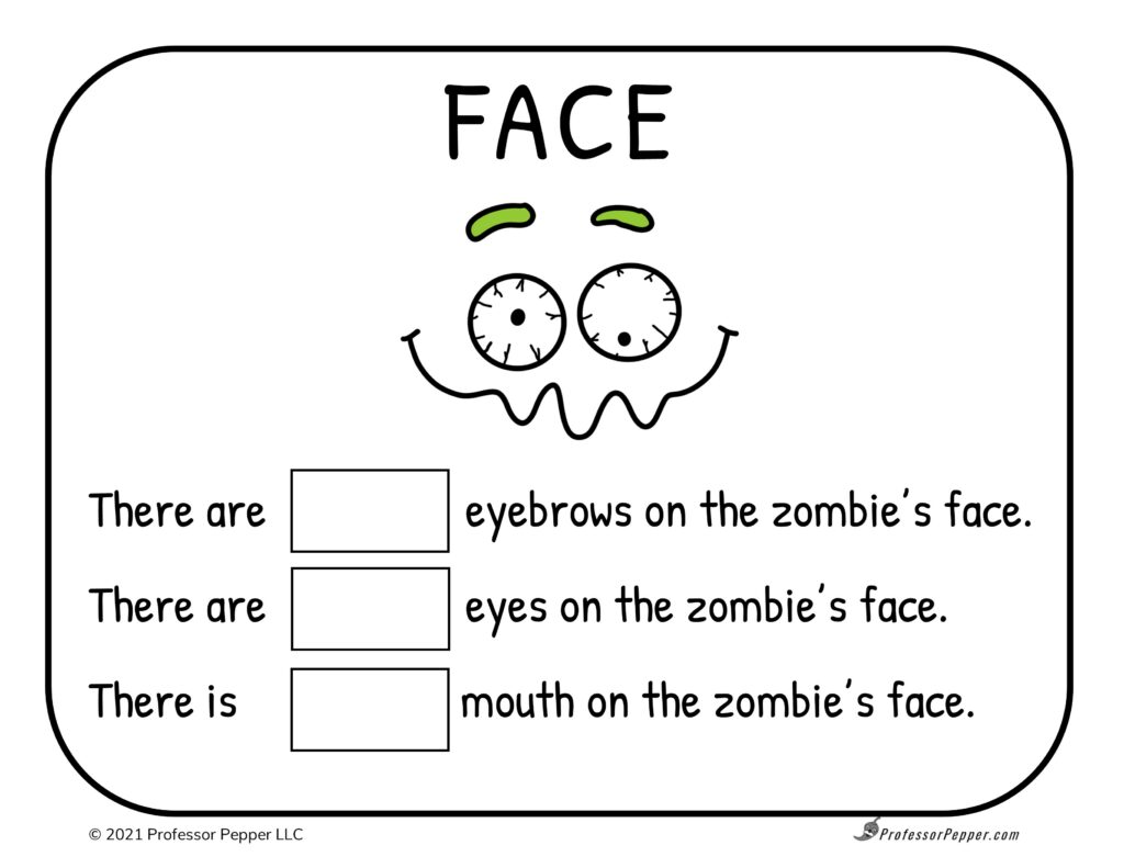 Free English PK-1st Sampler: Zombie Edition - Made By Teachers