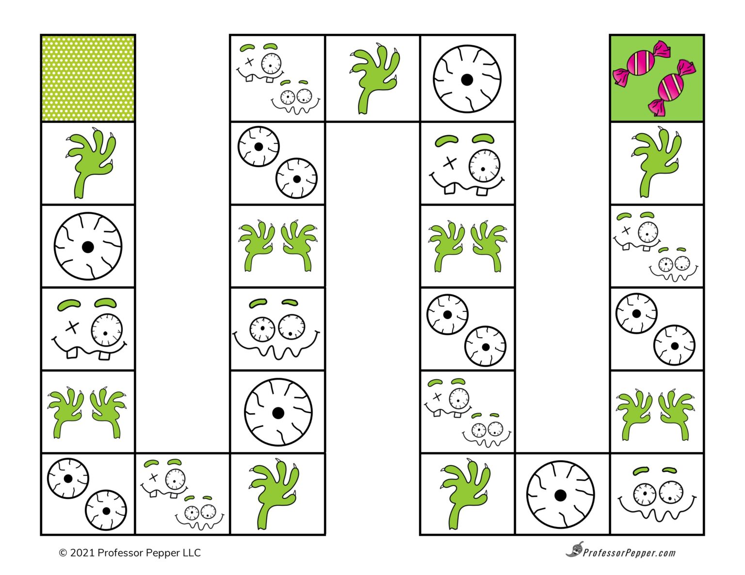 Free English PK-1st Sampler: Zombie Edition | Made By Teachers
