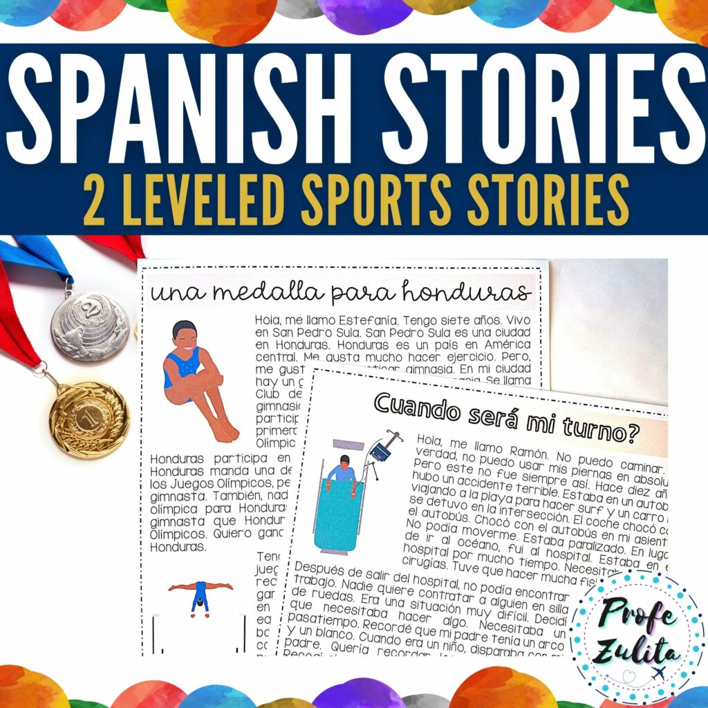 2 Sports Stories in Spanish | Level 1 & 2 - Made By Teachers