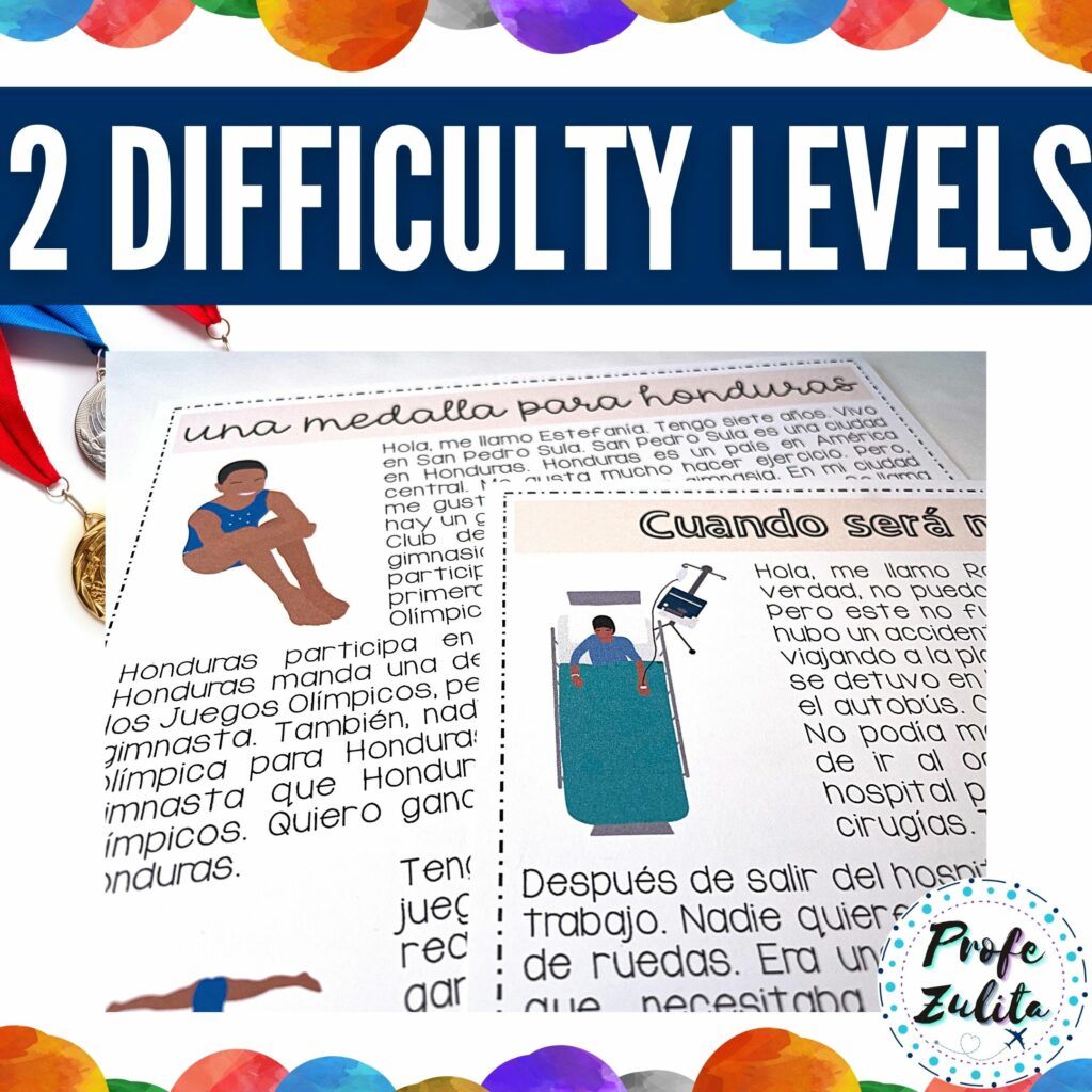 2 Sports Stories in Spanish | Level 1 & 2 - Made By Teachers