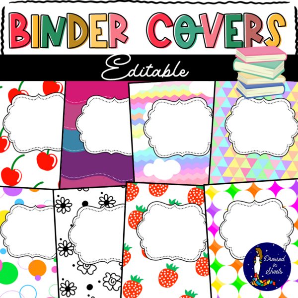 Editable Printable Binder Covers PPT | Made By Teachers