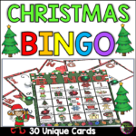 Christmas Bingo Activity Game 30 Unique Bingo Card - Made By Teachers