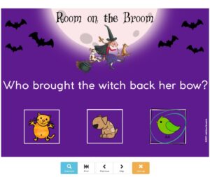 Room on the Broom Wh Questions | Halloween - Made By Teachers