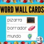 46 Spanish School Supplies Word Wall Cards | Vocab | Made By Teachers