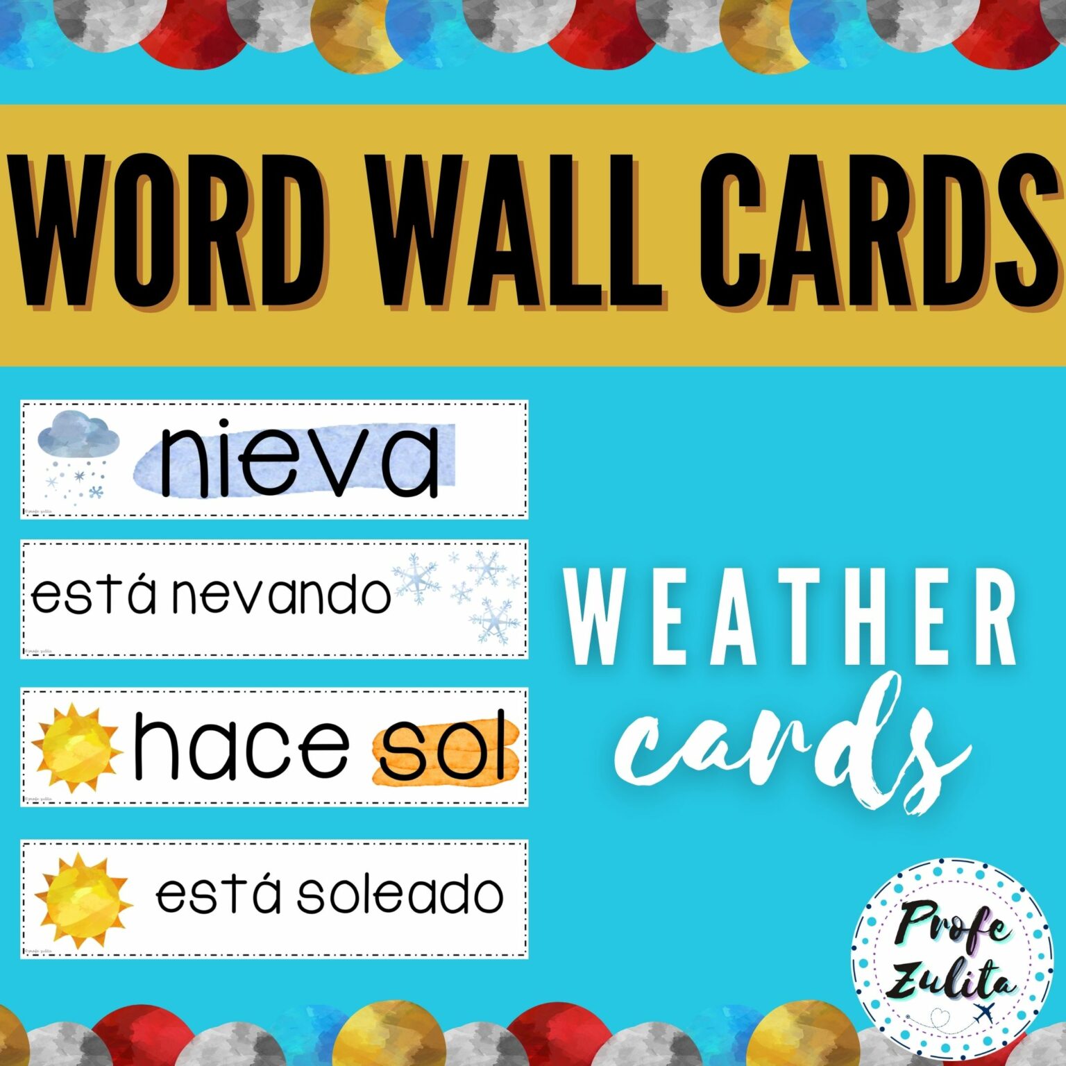 50 Printable Weather Cards - Made By Teachers