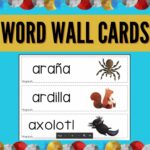 52 Spanish Animal Word Wall Cards | Vocabulary - Made By Teachers