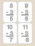 Subtraction Flash Cards Math Facts 0-20 - Made By Teachers