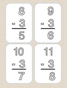 Math Flash Cards Addition Facts & Subtraction Fact - Made By Teachers