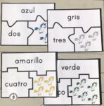 Spanish Numbers and Colors Puzzles and Worksheets | Made By Teachers
