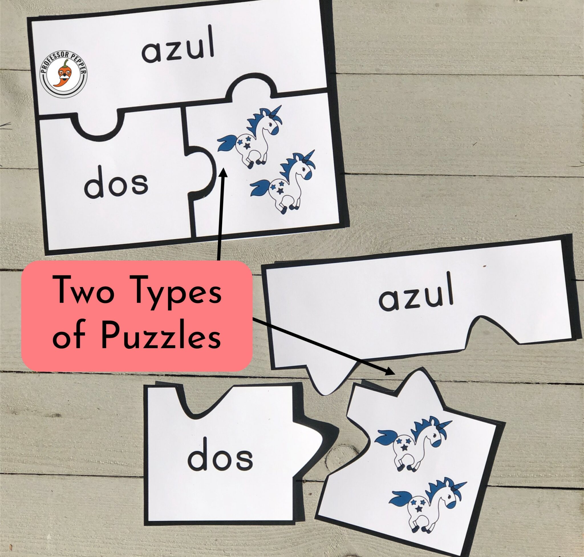 Spanish Numbers and Colors Puzzles and Worksheets | Made By Teachers