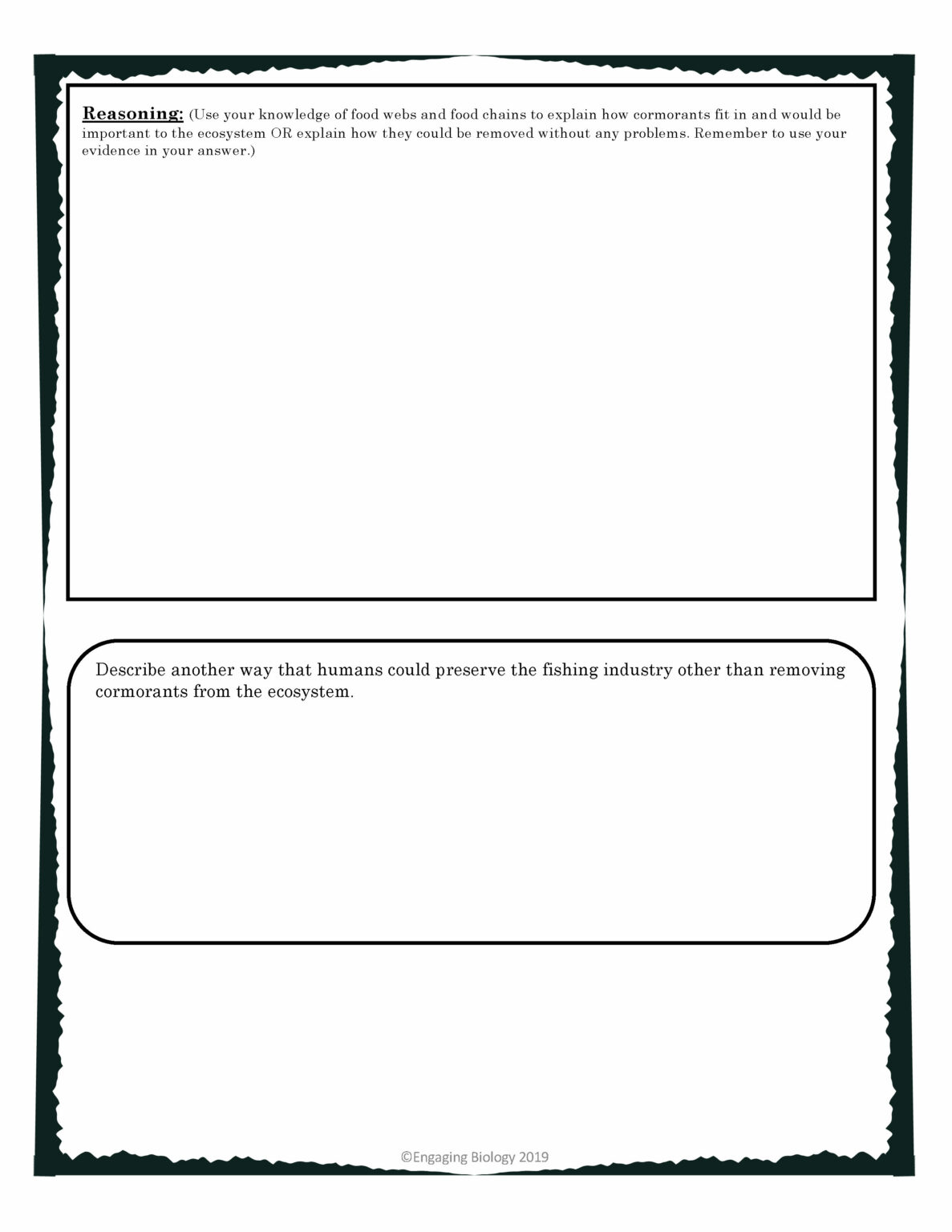 Ecology CERs | Made By Teachers