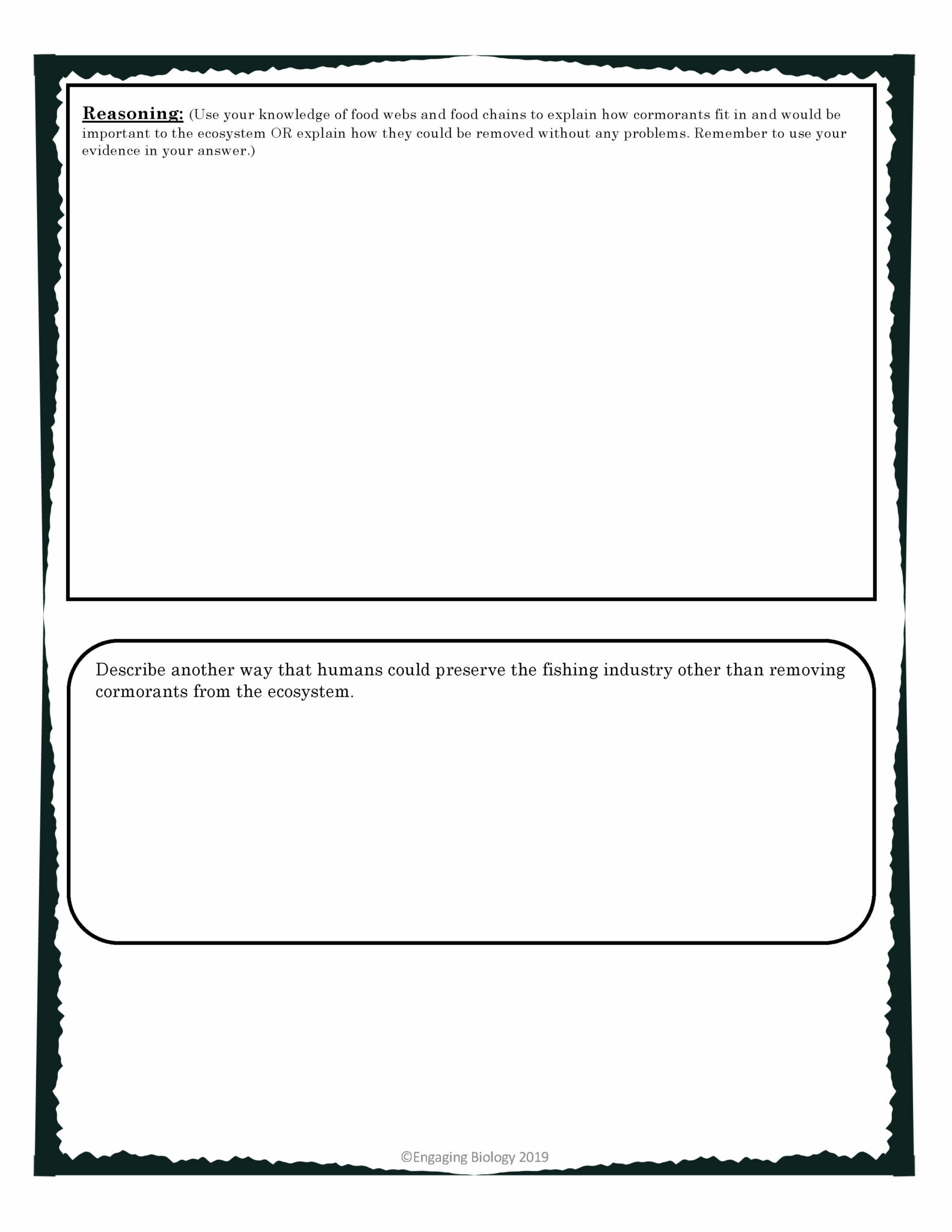 Ecology CERs | Made By Teachers