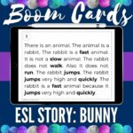 Boom Cards | ESL Short Story: Bunny | Reading | Made By Teachers