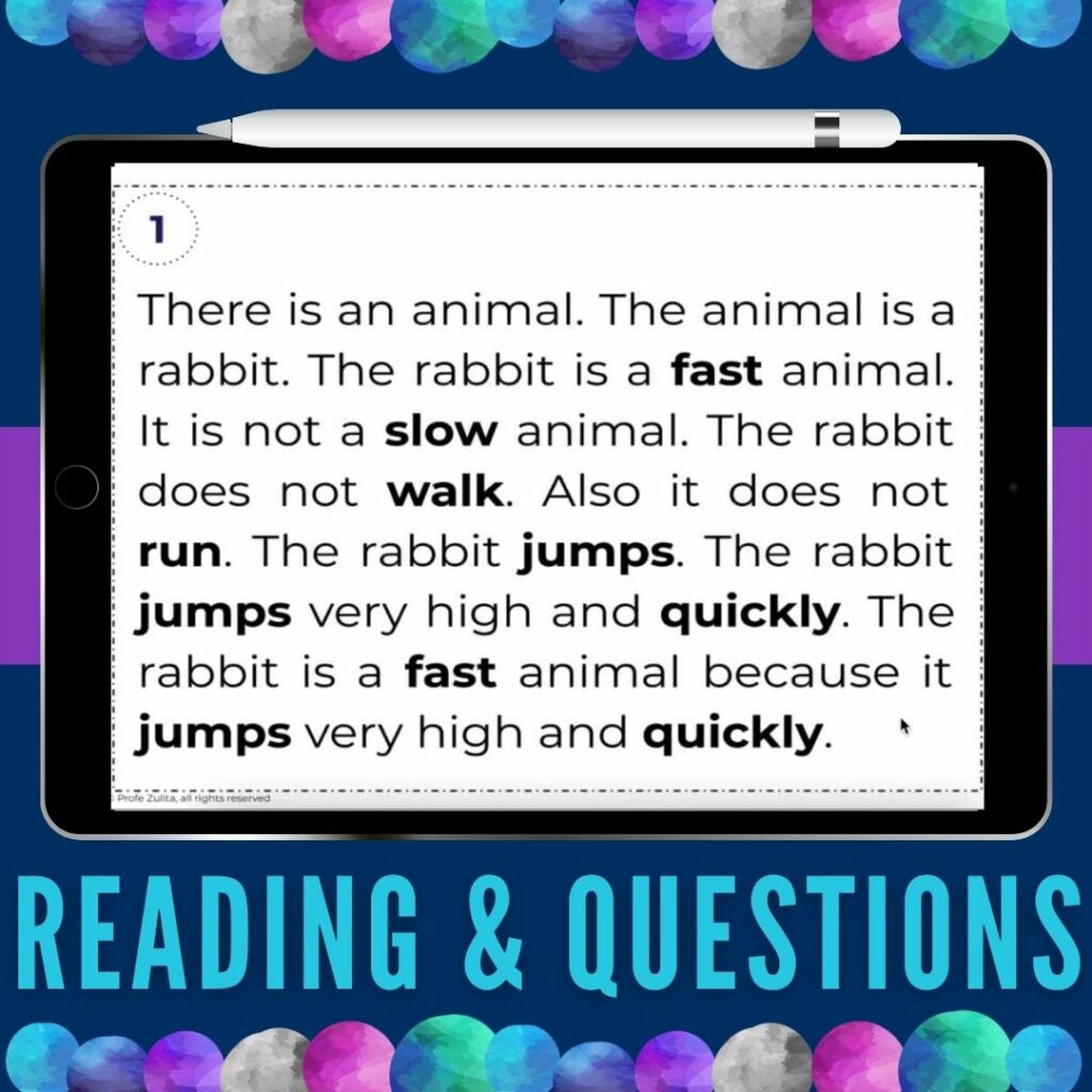 Boom Cards | ESL Short Story: Bunny | Reading | Made By Teachers