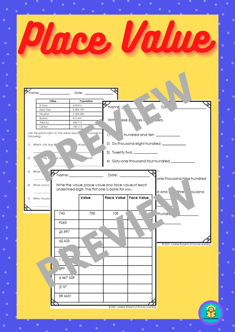4th Grade Place Value Worksheets - Made By Teachers