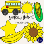 Yellow Items Clip Art - Made By Teachers