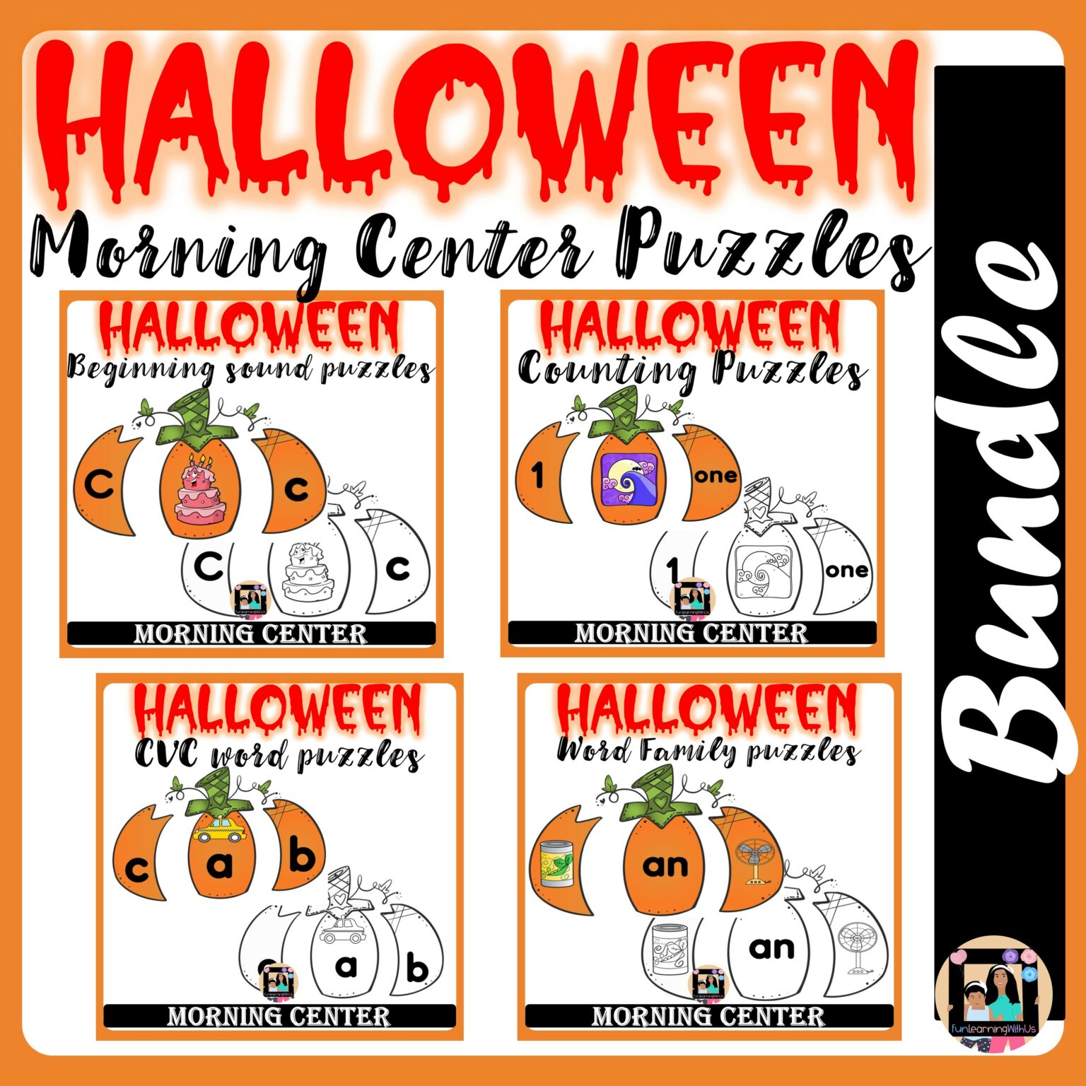 Build a Pumpkin Halloween Literacy & Math Bundle - Made By Teachers