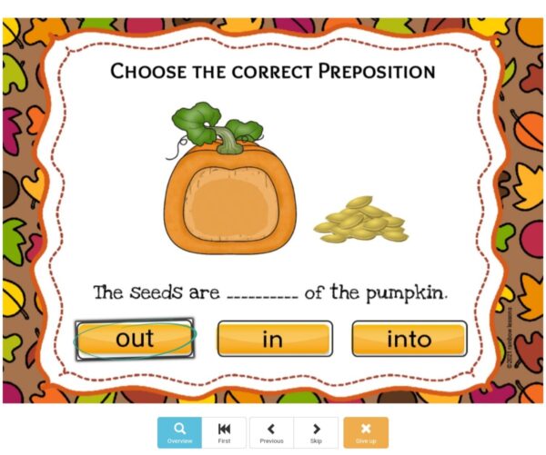 Thanksgiving Prepositions | Thanksgiving Activity - Made By Teachers