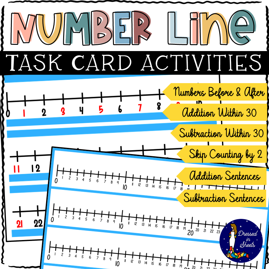Number Line Task Card Activities | Made By Teachers