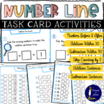 Number Line Task Card Activities - Made By Teachers