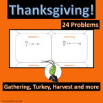 Thanksgiving Literal Equations | Made By Teachers