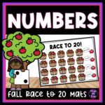 Fall Race to 20 Mats | Counting to 20 | Made By Teachers