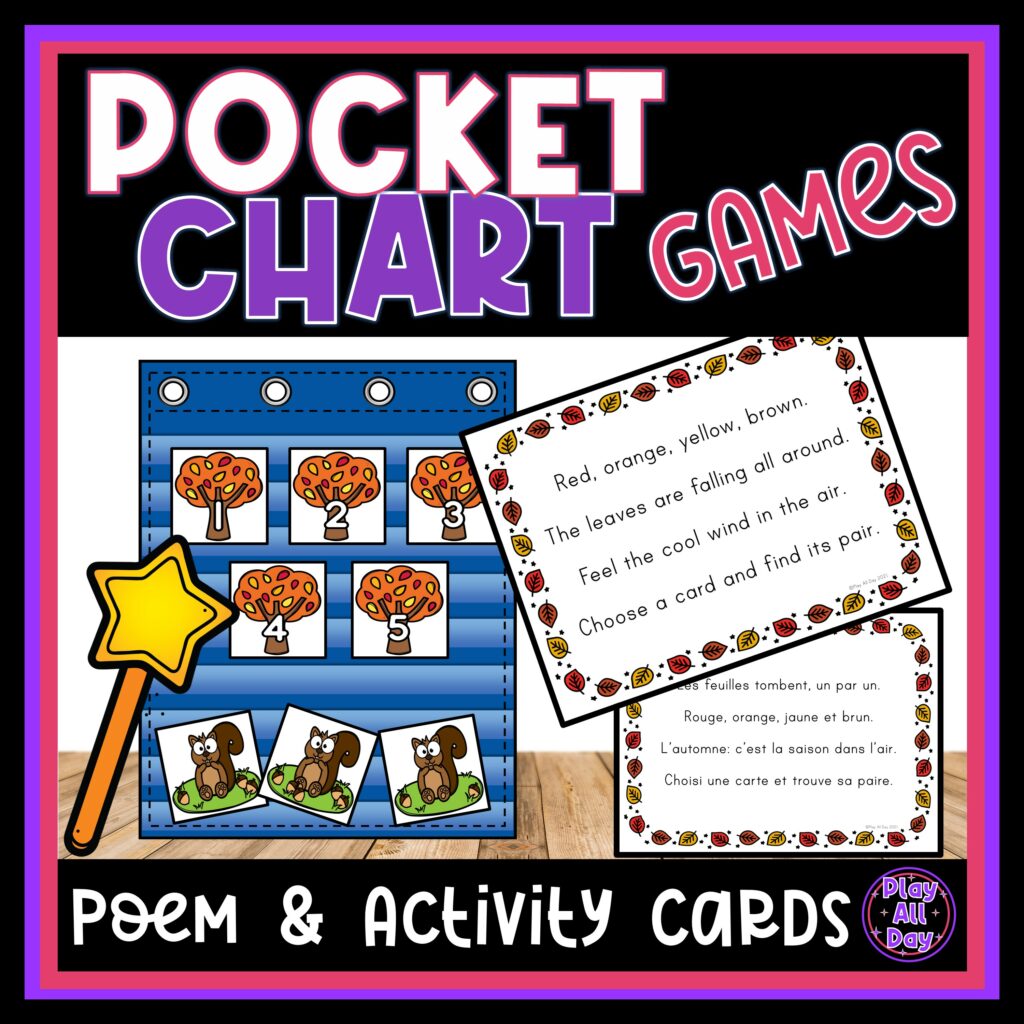 Fall Poem and Pocket Chart Activities | French Ver | Made By Teachers