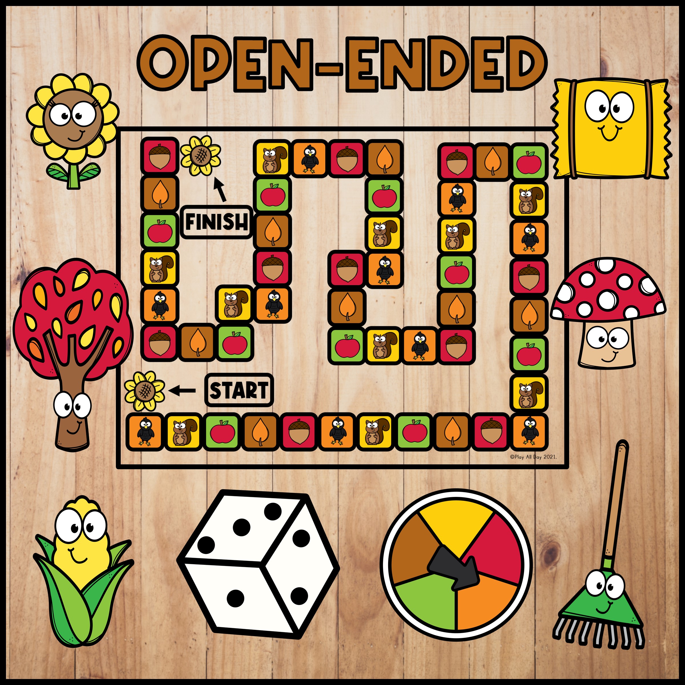 Fall Graphing | Collect and Graph Board Game - Made By Teachers