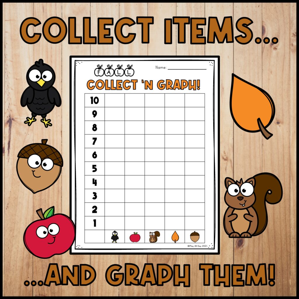 Fall Graphing | Collect and Graph Board Game - Made By Teachers