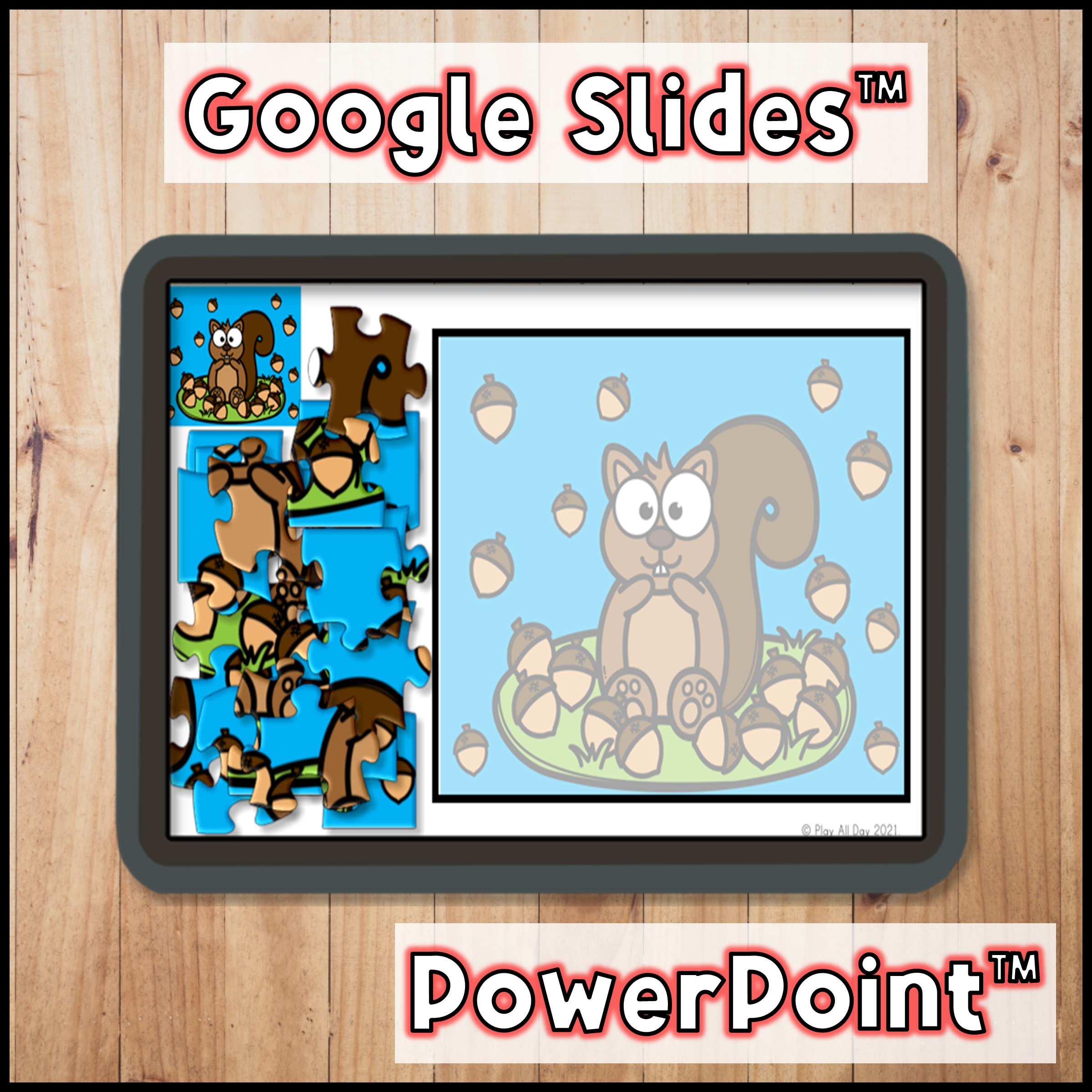 FALL Digital Puzzles | Google Slides™ & PPT™ | Made By Teachers