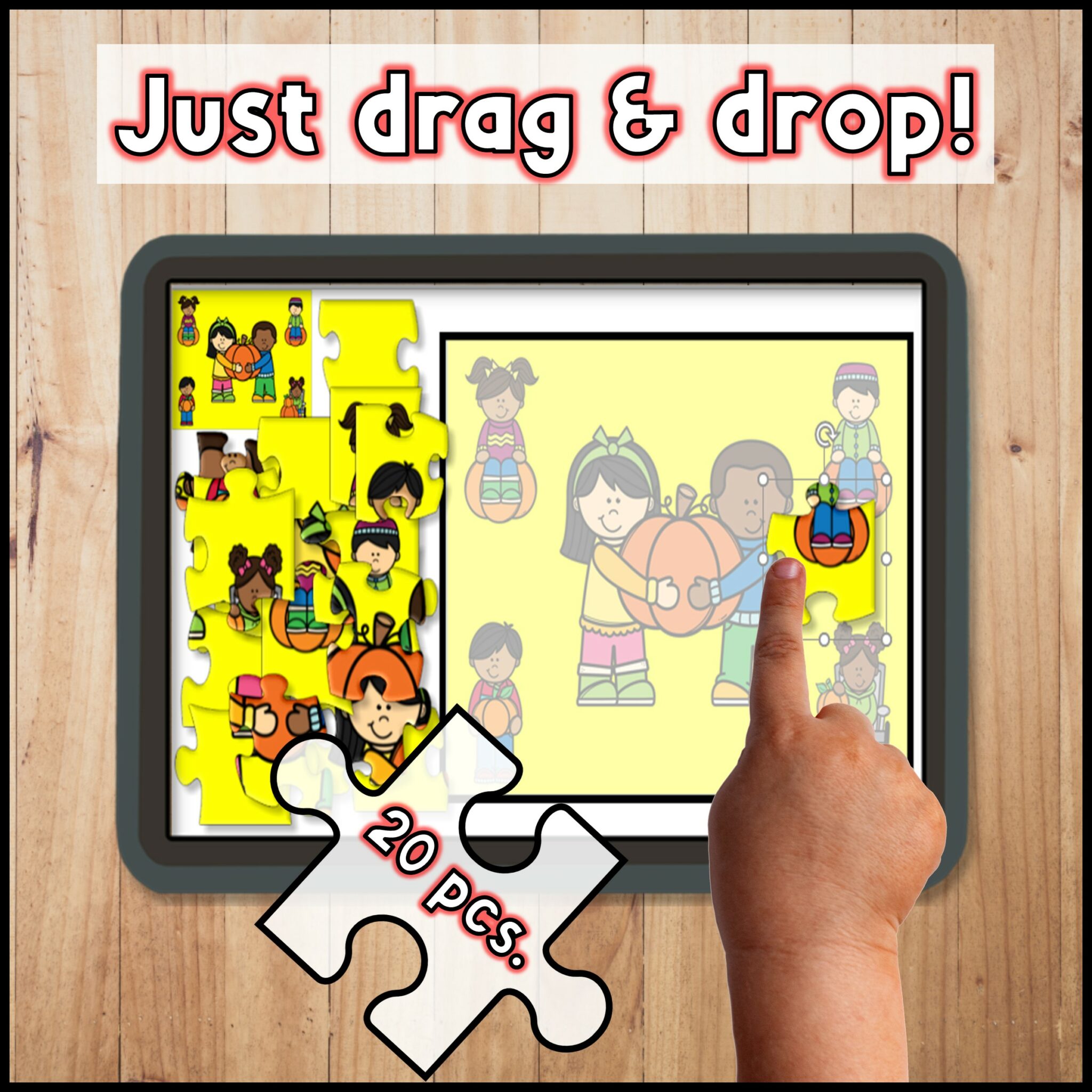 FALL Digital Puzzles | Google Slides™ & PPT™ | Made By Teachers
