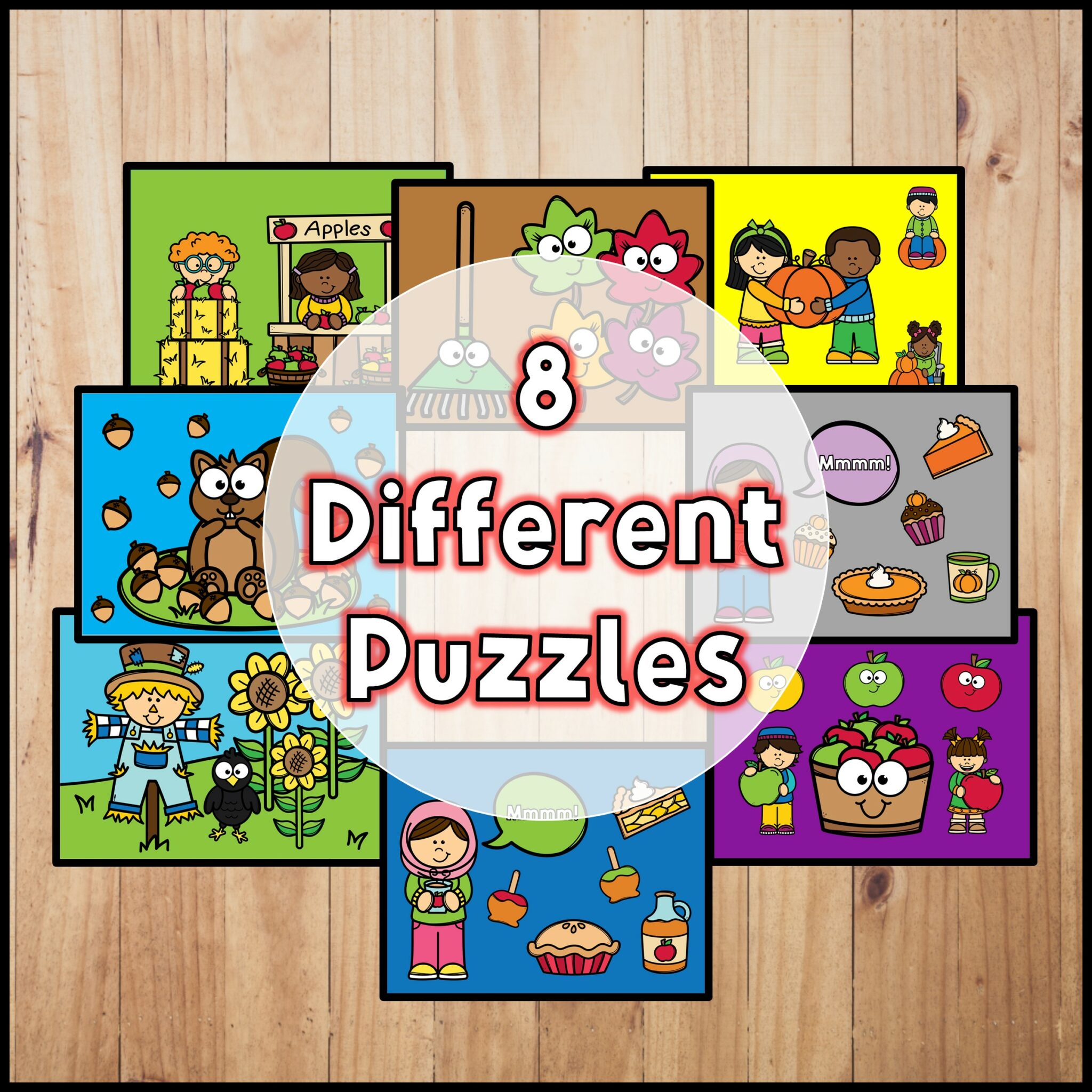 FALL Digital Puzzles | Google Slides™ & PPT™ | Made By Teachers